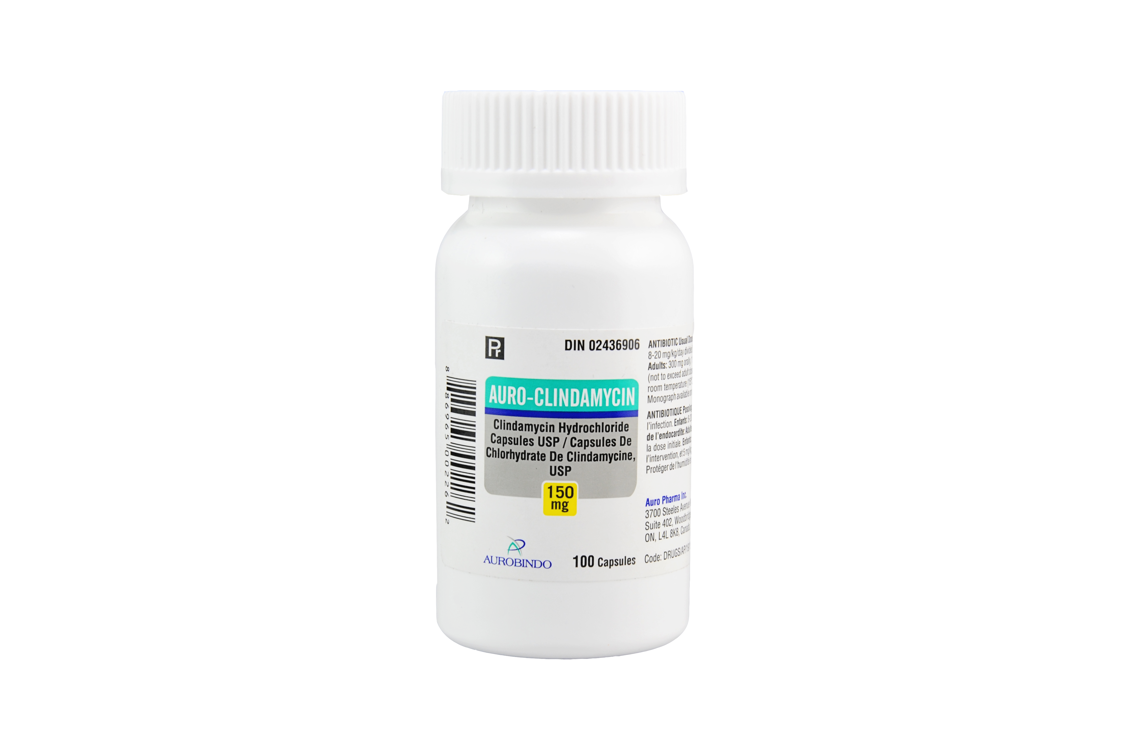 Auro-Clindamycin 150mg Cap 100 Btl - Auro Pharma Canada