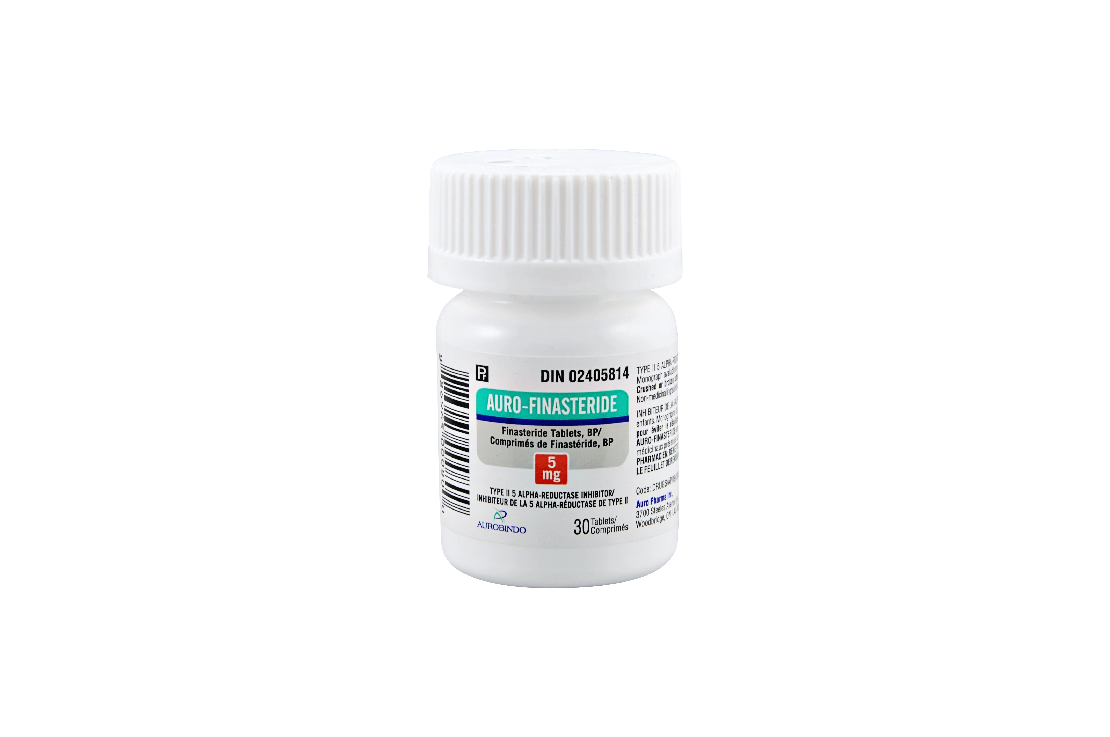 Auro-Finasteride 5mg Tab 30 Btl - Auro Pharma Canada