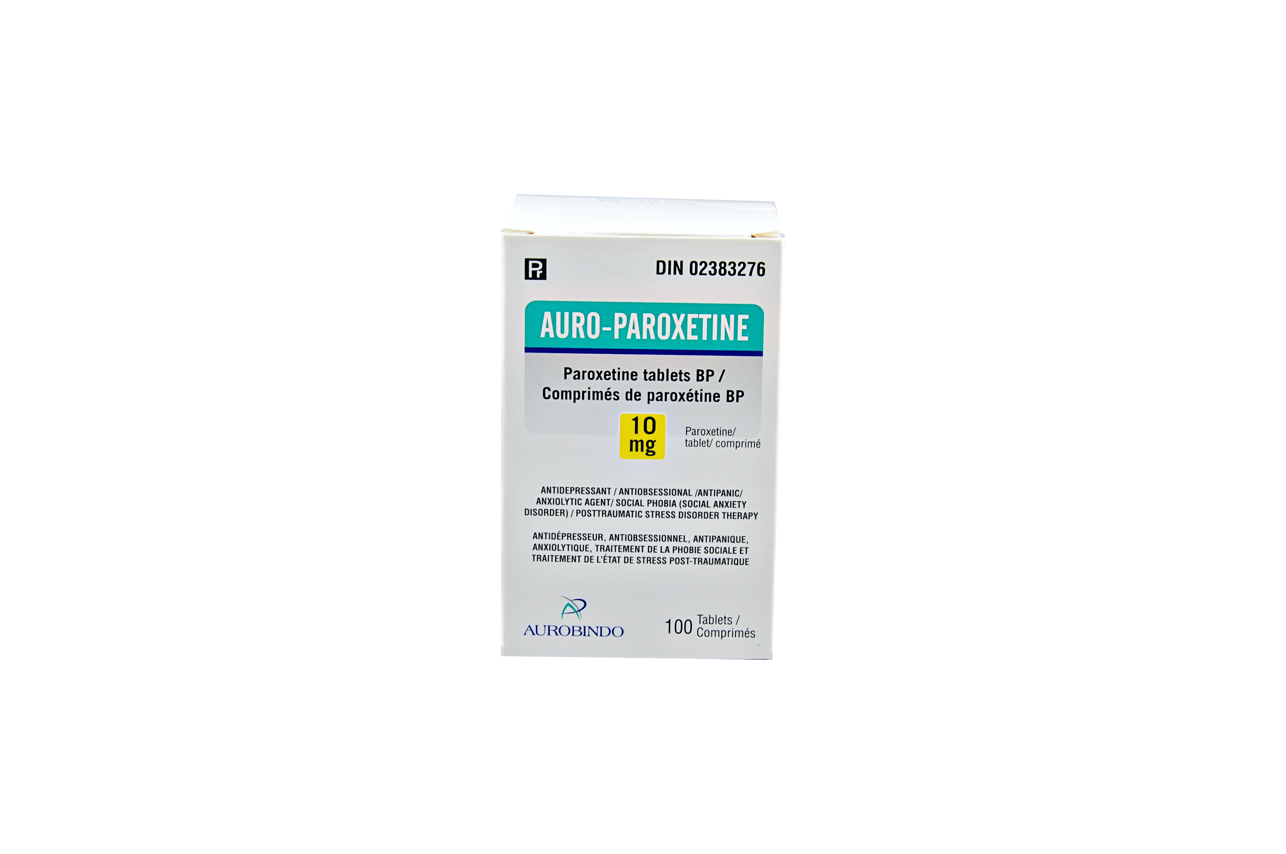 Auro-Paroxetine 10mg Tab 100 Btl - Auro Pharma Canada