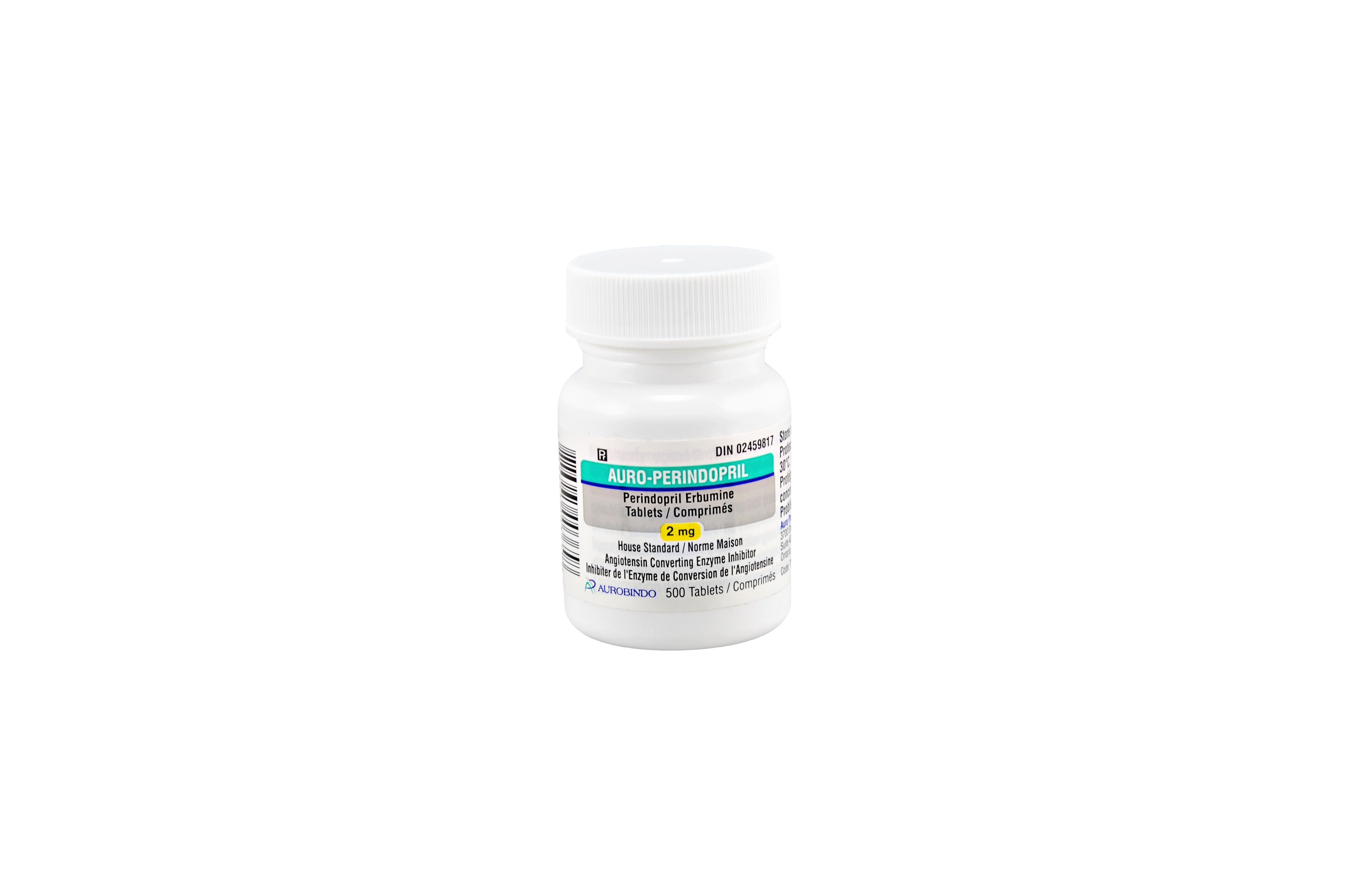 Auro-Perindopril 2mg Tab 500 Btl - Auro Pharma Canada