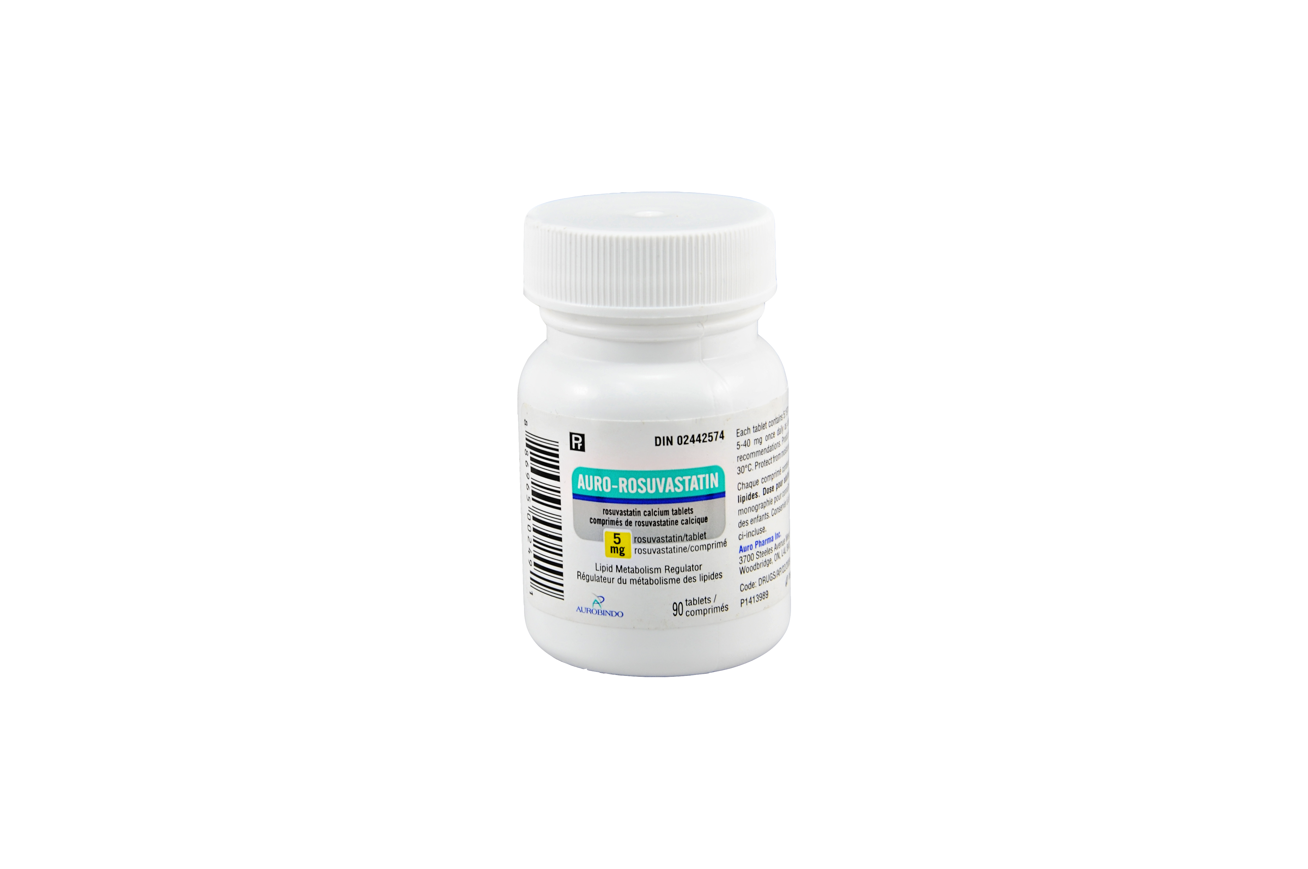 Auro-Rosuvastatin 5mg Tab 90 Btl - Auro Pharma Canada
