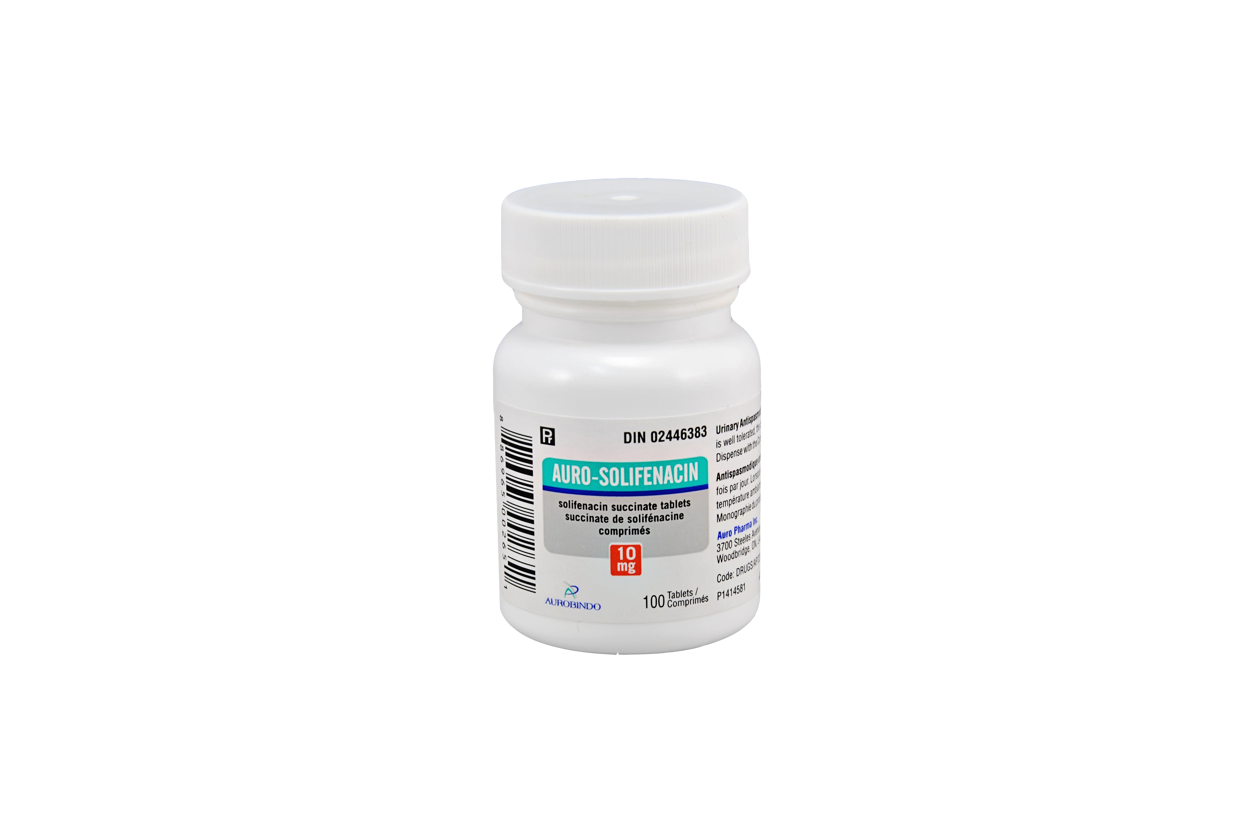 Auro-Solifenacin 10mg Tab 100 Btl - Auro Pharma Canada