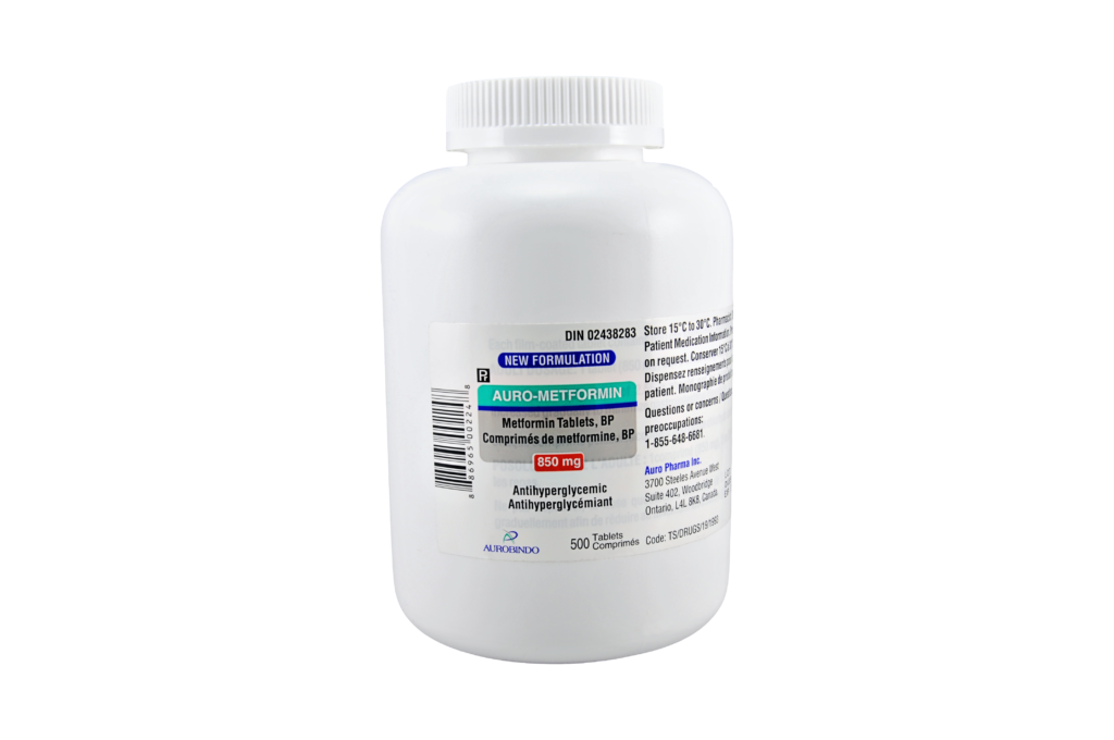 Auro-Metformin 850mg Tab 500 Btl - Auro Pharma Canada