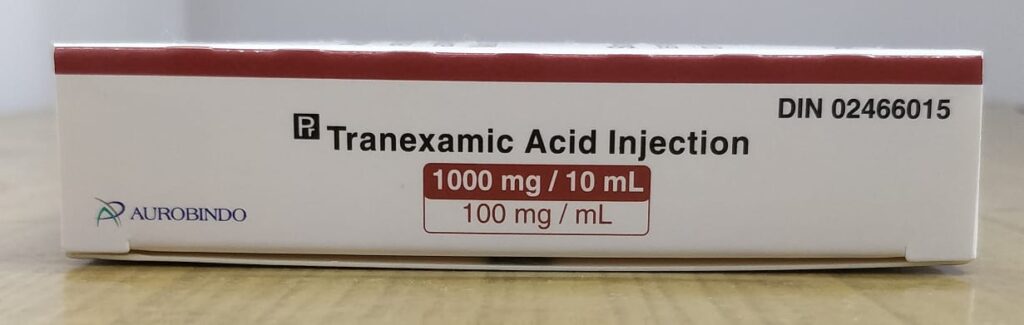 Tranexamic Acid Injection, 1000mg/10ml - Auro Pharma Canada
