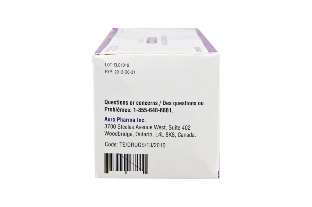 Lidocaine Injection BP 2%, 10X20ML Vials - Auro Pharma Canada
