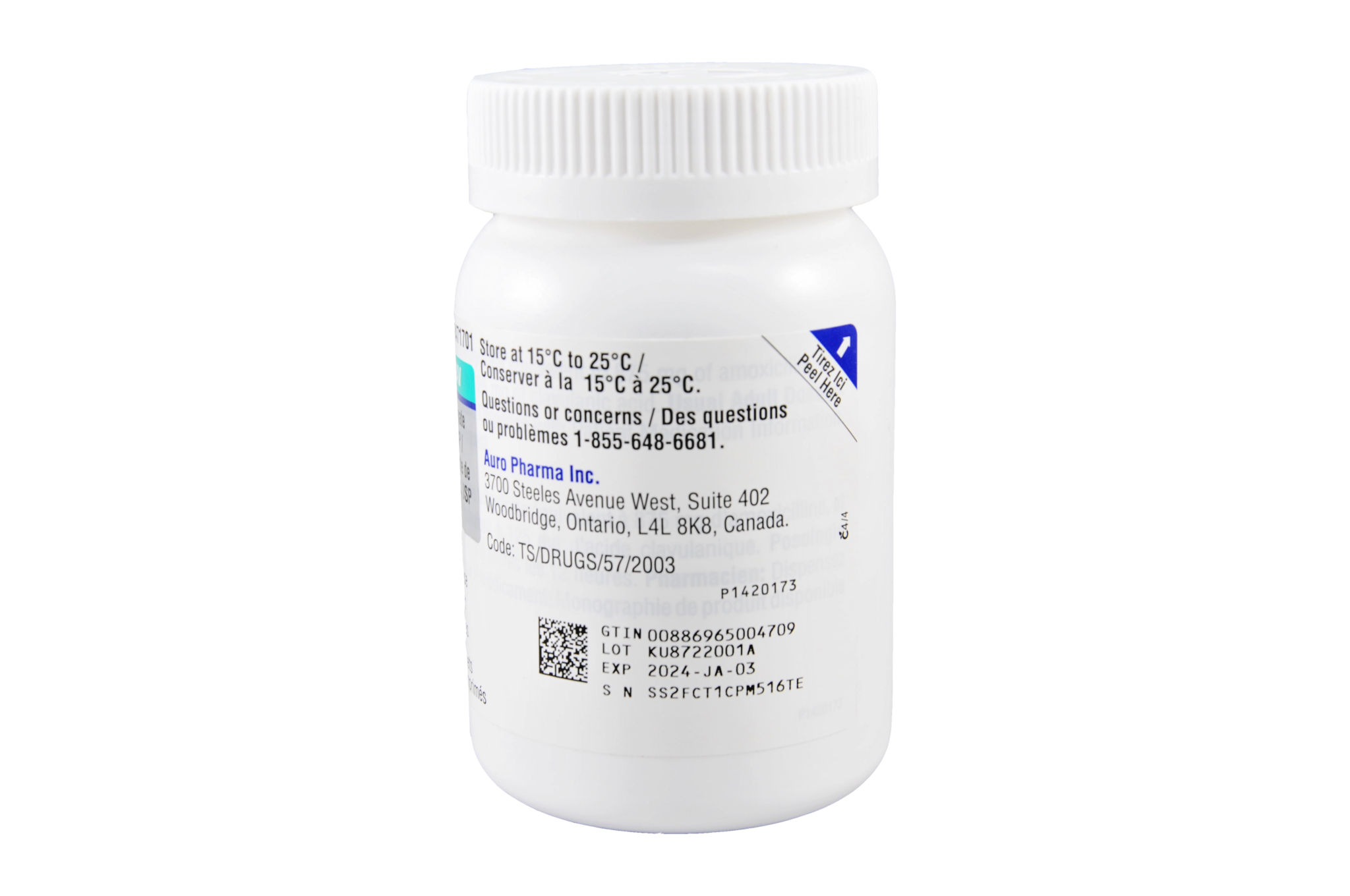 Auro-Amoxiclav 875mg/125mg - Auro Pharma Canada